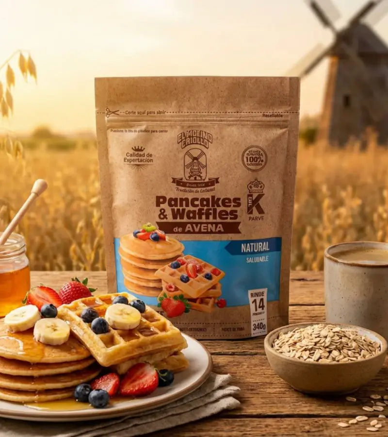 Molino Criollo Oat Pancake & Waffle Mix – Natural Flavor 340g – Panamá ...